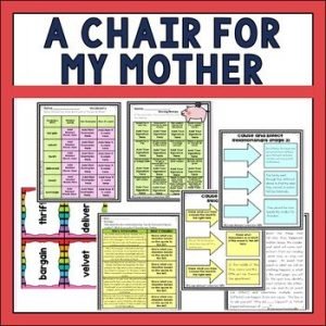 A Chair For My Mother By Vera Williams Reading And Writing Activities ...