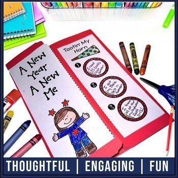 New Years Lapbook For Goal Setting And Reflection | Comprehension ...