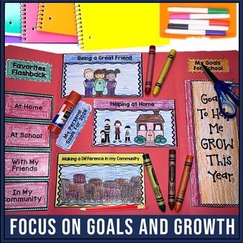 New Years Lapbook For Goal Setting And Reflection | Comprehension ...