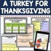 A Turkey For Thanksgiving By Eve Bunting Activities In Digital And PDF ...