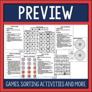 Alphabet Activities, Beginning Sounds, Letter Names, Letter Sounds, RTI ...