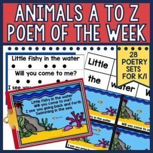 Animals A To Z Poem Of The Week For Kindergarten And 1st Shared Reading ...