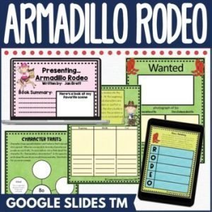 Armadillo Rodeo By Jan Brett Cowboy Days Activities In Digital And PDF Formats | Comprehension ...