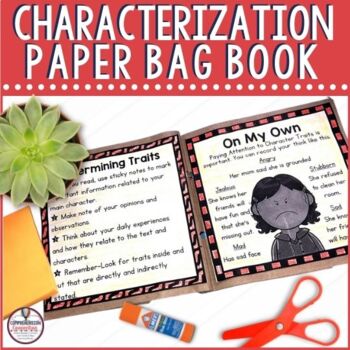 Characterization Project Character Analysis Paper Bag Book ...