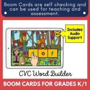 Chicka Chicka Boom Boom CVC Word Builder Boom Cards | Comprehension ...