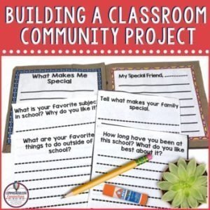 Community Building Project For Back To School | Comprehension Connection