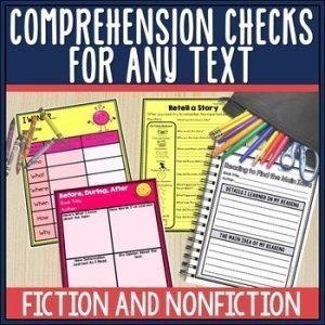 Comprehension Checks For Any Text, Graphic Organizers | Comprehension ...