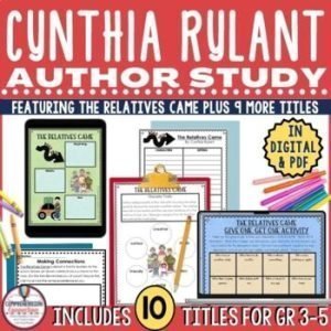 Cynthia Rylant Lapbook Project | Comprehension Connection