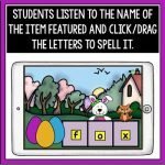 Easter CVC Word Building Activities Boom Cards | Comprehension Connection