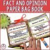 Fact And Opinion Activity Hands-on Project Paper Bag Book ...