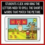 Fall CVC Word Building Activity Boom Cards, Phonics, Short Vowels ...