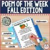Fall Poem Of The Week, Fluency Activities, Poetry Lessons, 2nd 3rd ...