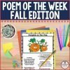 Fall Poem Of The Week, Fluency Activities, Poetry Lessons, 2nd 3rd ...