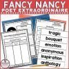 Fancy Nancy Poet Extraordinaire By Jane O'Connor Reading Activities ...