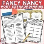Fancy Nancy Poet Extraordinaire By Jane O'Connor Reading Activities ...