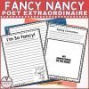 Fancy Nancy Poet Extraordinaire By Jane O'Connor Reading Activities ...