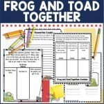 Frog And Toad Together By Arnold Lobel Activities In Digital And PDF ...