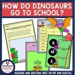 How Do Dinosaurs Go To School Activities In Digital And PDF ...