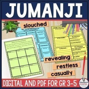 Jumanji By Chris VanAllsburg Reading And Writing Activities ...