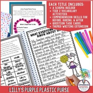 Kevin Henkes Author Study Bundle For FIVE TITLES, Back To School, CCSS ...