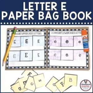 Letter E Activities, Letter E Paper Bag Book, Letter Of The Week ...