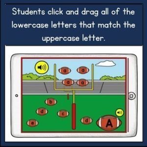 Letter Matching Boom Cards Upper And Lowercase Letters Activity ...