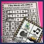 Long O Project For First Graders With Rhyming And Spelling Activities ...