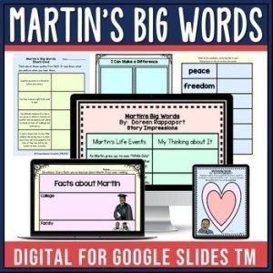 Martin's Big Words Activities For MLK Day To Celebrate Martin Luther ...