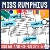 Miss Rumphius By Barbara Cooney Activities In Digital And PDF ...