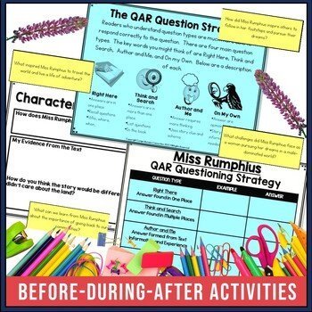 Miss Rumphius By Barbara Cooney Activities In Digital And PDF ...