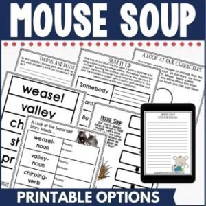 Mouse Soup By Arnold Lobel Activities In Digital And PDF ...