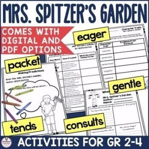 Mrs. Spitzer's Garden Comprehension Activities | Comprehension Connection
