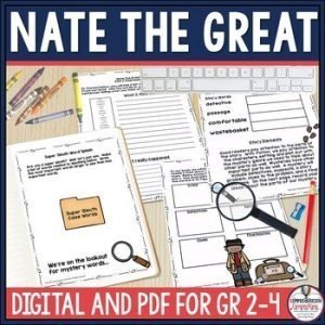 Nate The Great By Marjorie Sharmat Reading Activities In Digital And ...