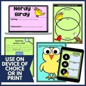 Nerdy Birdy By Aaron Reynolds Activities In Digital And PDF ...