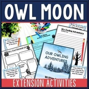 Owl Moon By Jane Yolen Reading Activities In Digital And PDF | Comprehension Connection