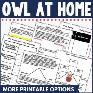 Owl At Home By Arnold Lobel Reading And Writing Activities ...
