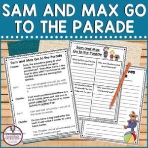 Parade Partner Play, Parade Themed Fluency Activity | Comprehension ...