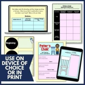 Peter's Chair By Ezra Jack Keats Activities In Digital And PDF ...