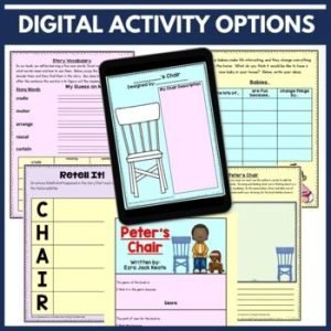 Peter's Chair By Ezra Jack Keats Activities In Digital And PDF ...