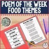 Poem Of The Week Food Poetry Cooking Poetry Fluency Activities ...
