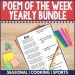 Poem Of The Week Yearly Bundle Poetry Lessons Fluency Activities ...