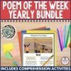 Poem Of The Week Yearly Bundle Poetry Lessons Fluency Activities ...