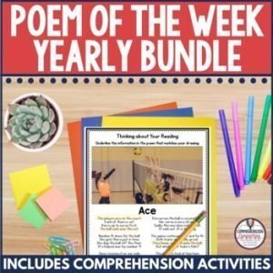 Poem Of The Week Yearly Bundle Poetry Lessons Fluency Activities ...