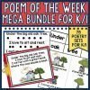 Fall Winter Spring Poem Of The Week For Kindergarten And 1st, Shared ...