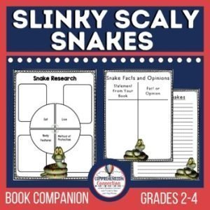 Slinky Scaly Snakes Book Companion | Comprehension Connection