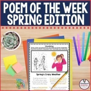Spring Poem Of The Week, Fluency Activities, Spring Poetry, Fluency Fun ...