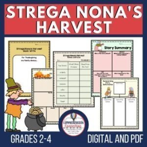 Strega Nona's Harvest By Tomie DePaola Literacy Activities In Digital ...