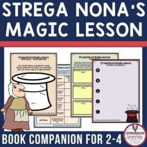 Strega Nona's Magic Lessons By Tomie DePaola Activities In Digital And ...