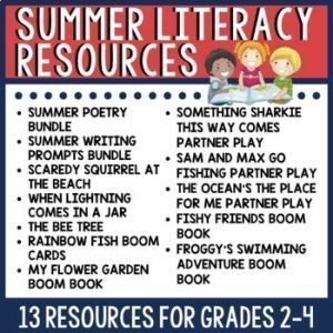 Summer Literacy Resources Bundle For Grades 2-4 | Comprehension Connection
