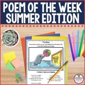 Summer Poem Of The Week, Fluency Activities, Poetry Lessons, 2nd 3rd ...